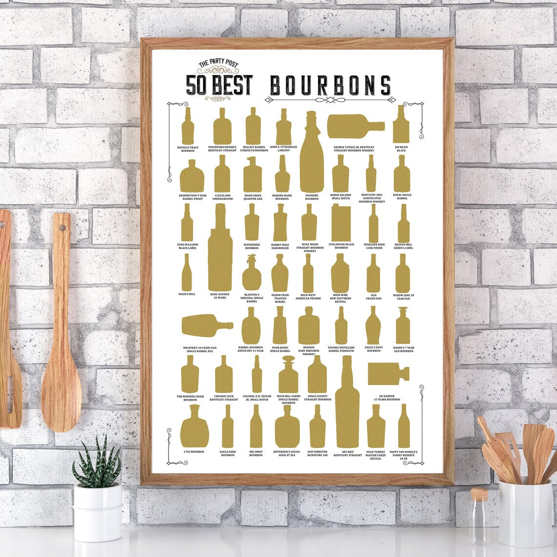 Bourbon & Whiskey Scratch Off Posters - Top 50 Bucket Lists - UNFRAMED ...
